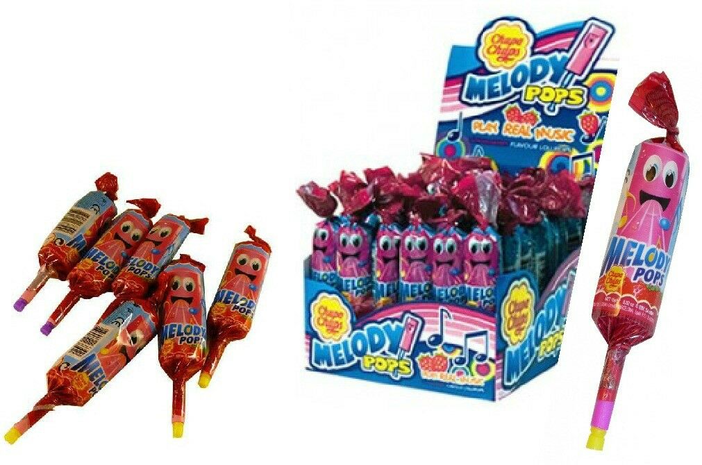 Melody Pop Strawberry - 48 Pack – showbagsgalore