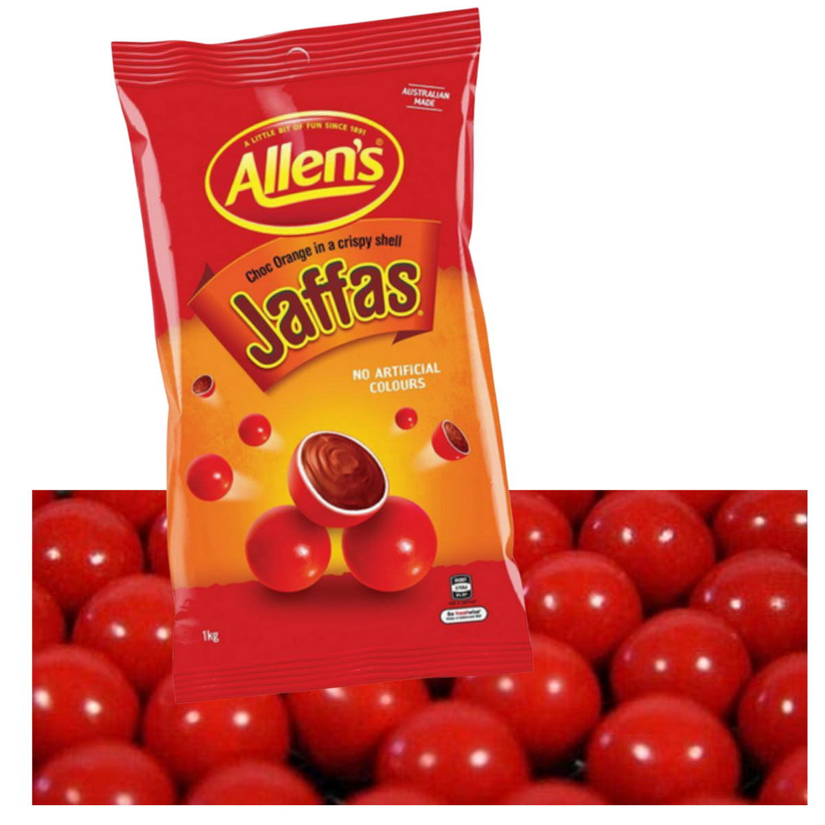 Allens Jaffas 1kg – showbagsgalore
