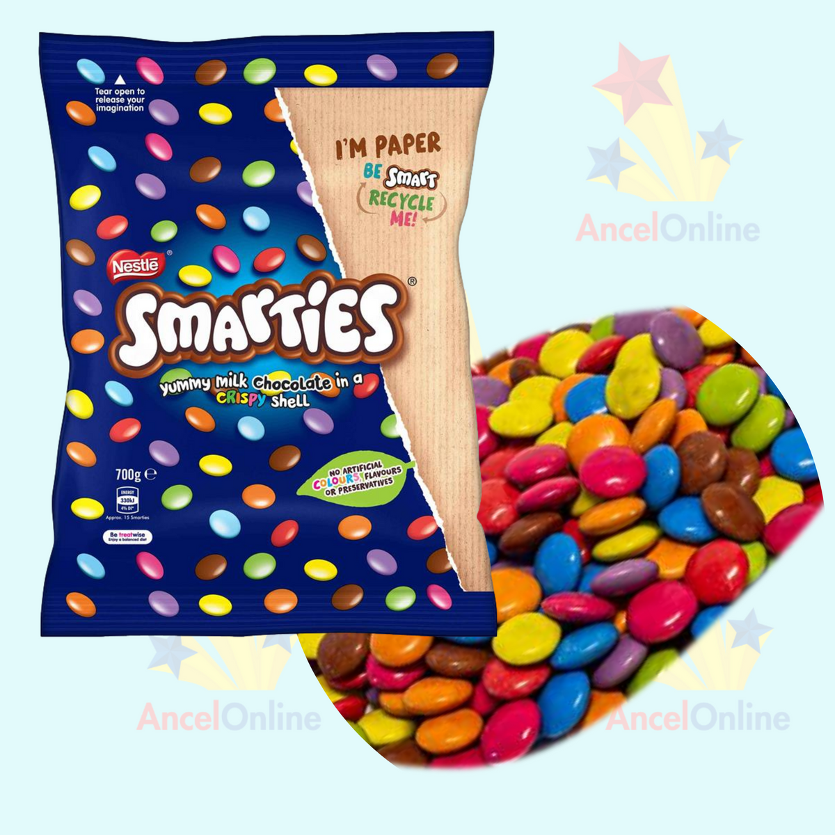 Nestle Smarties 700g – showbagsgalore