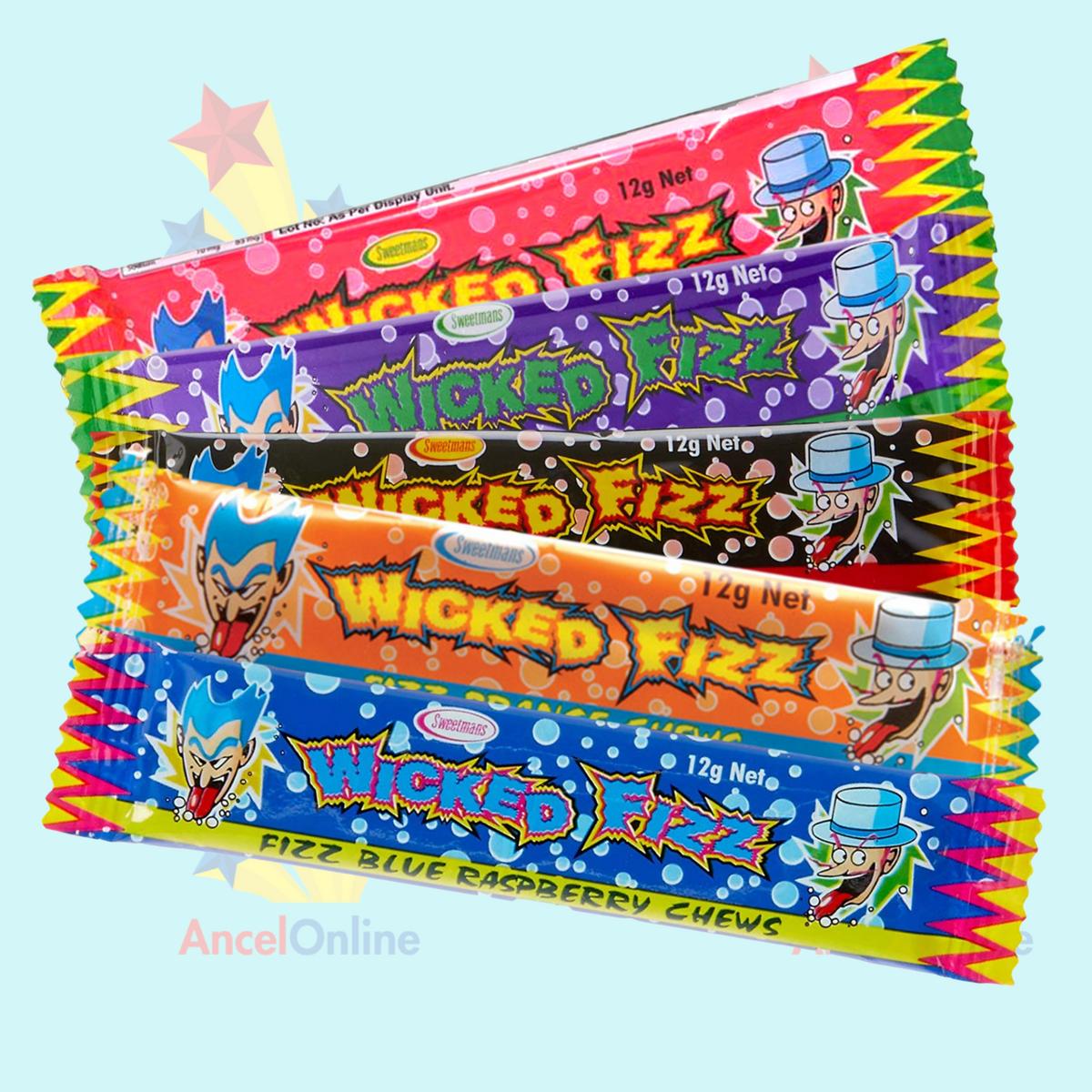 Wicked Fizz Assorted Flavours - 60 Pack – showbagsgalore